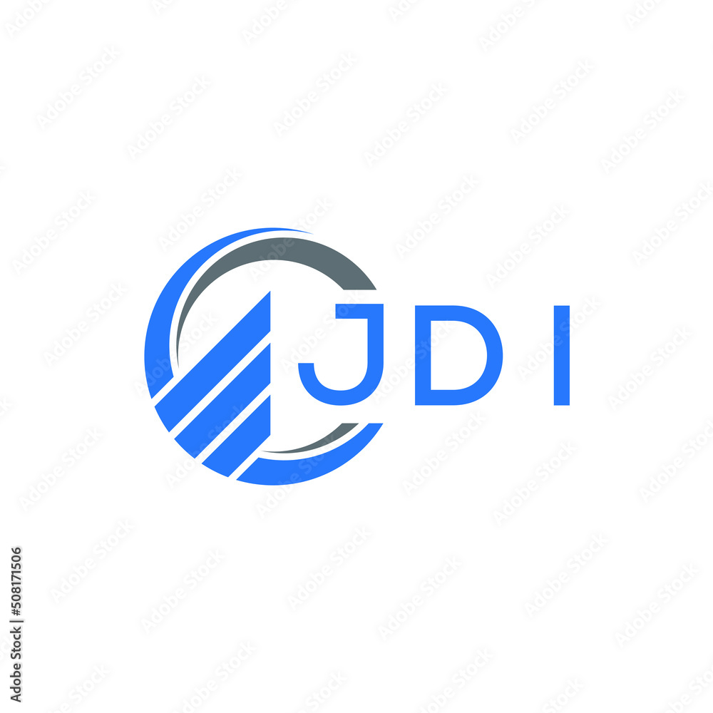 JDI letter logo design on white background. JDI creative initials ...