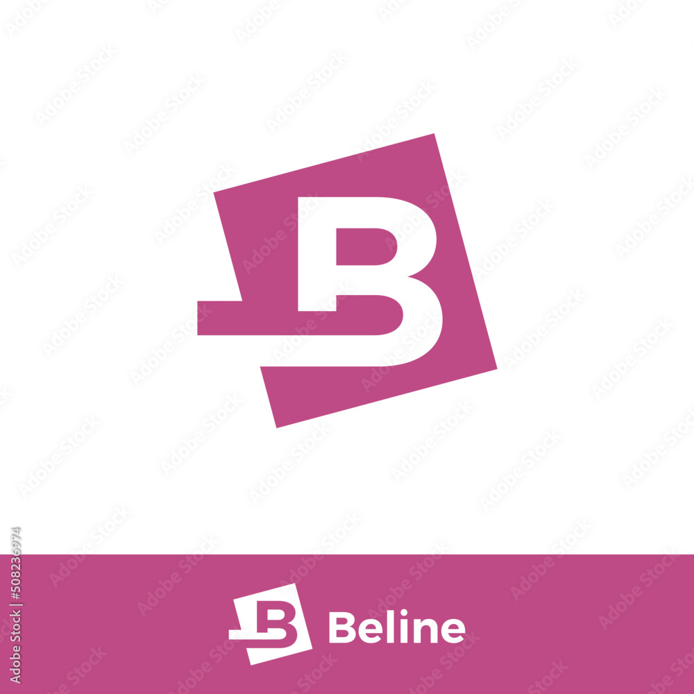 Simpel letter B logo design in cube box shape for brand identity Stock ...