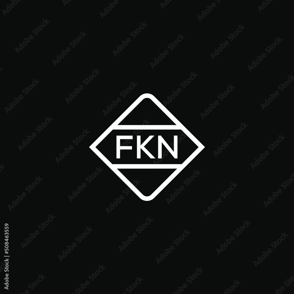 FKN 3 letter design for logo and icon.FKN monogram logo.vector ...
