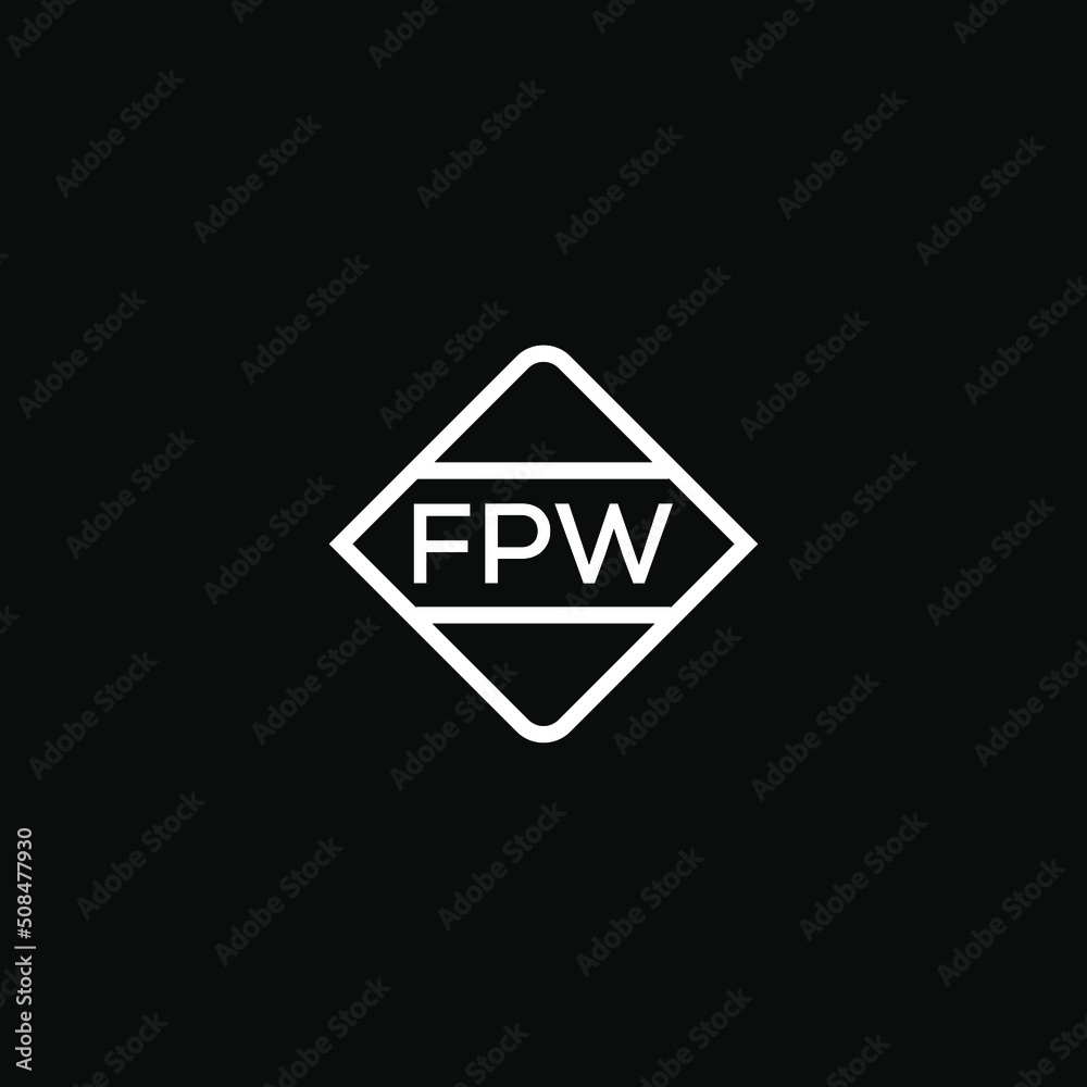 FPW 3 letter design for logo and icon.FPW monogram logo.vector ...