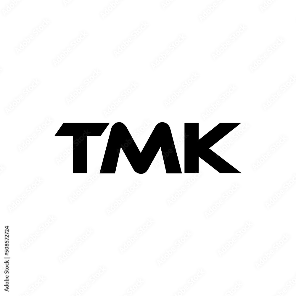 Stock-Vektorgrafik „TMK letter logo design with white background in illustrator, vector logo ...