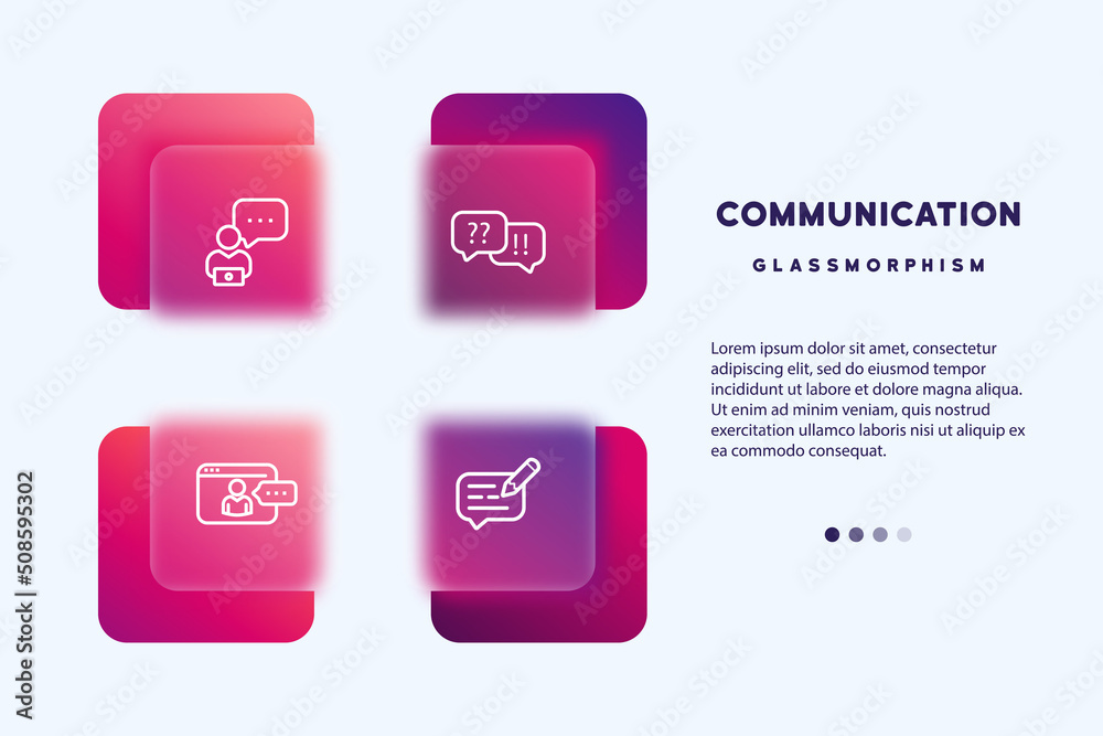 Communication icon set. Chat, conversation, chat bot icon ...