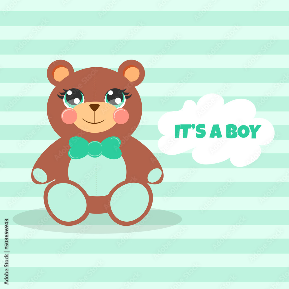 Baby shower celebration, happy birthday, greeting and invitation card ...
