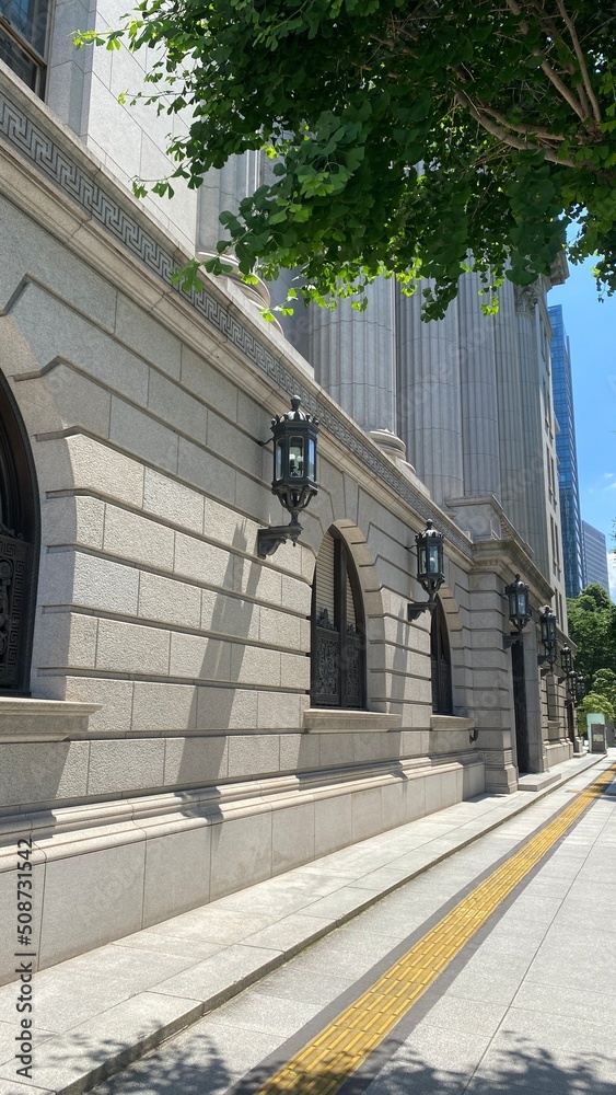 The arc windows openings and vintage lanterns, the architectural detail ...