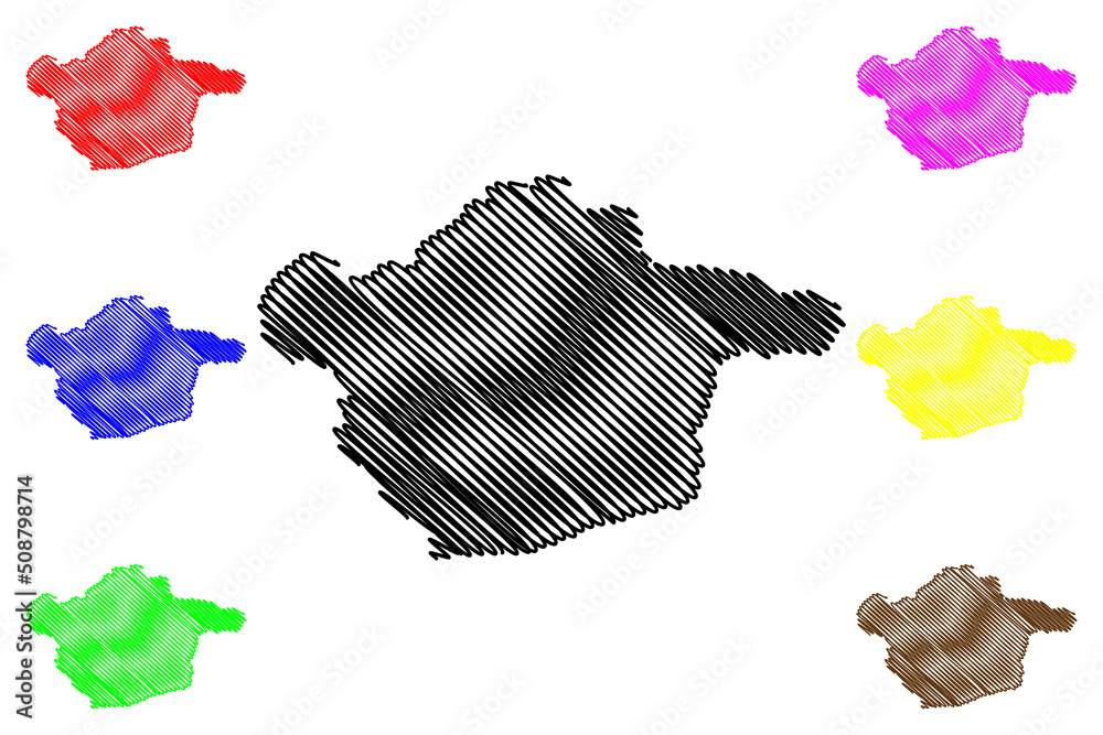 Basilan island (Southeast Asia, Republic of the Philippines) map vector ...
