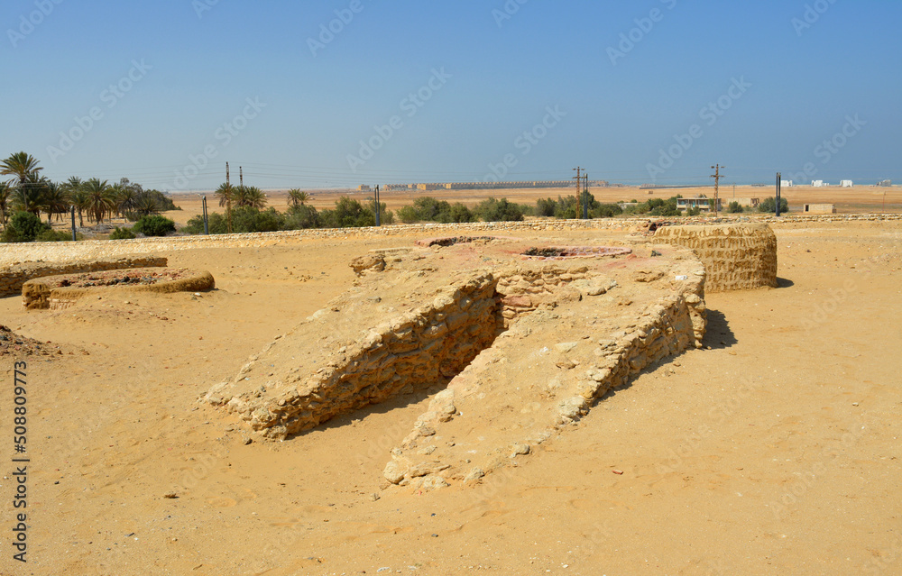 Prophet Moses Springs, Water wells and palms in Sinai Peninsula, Ras ...