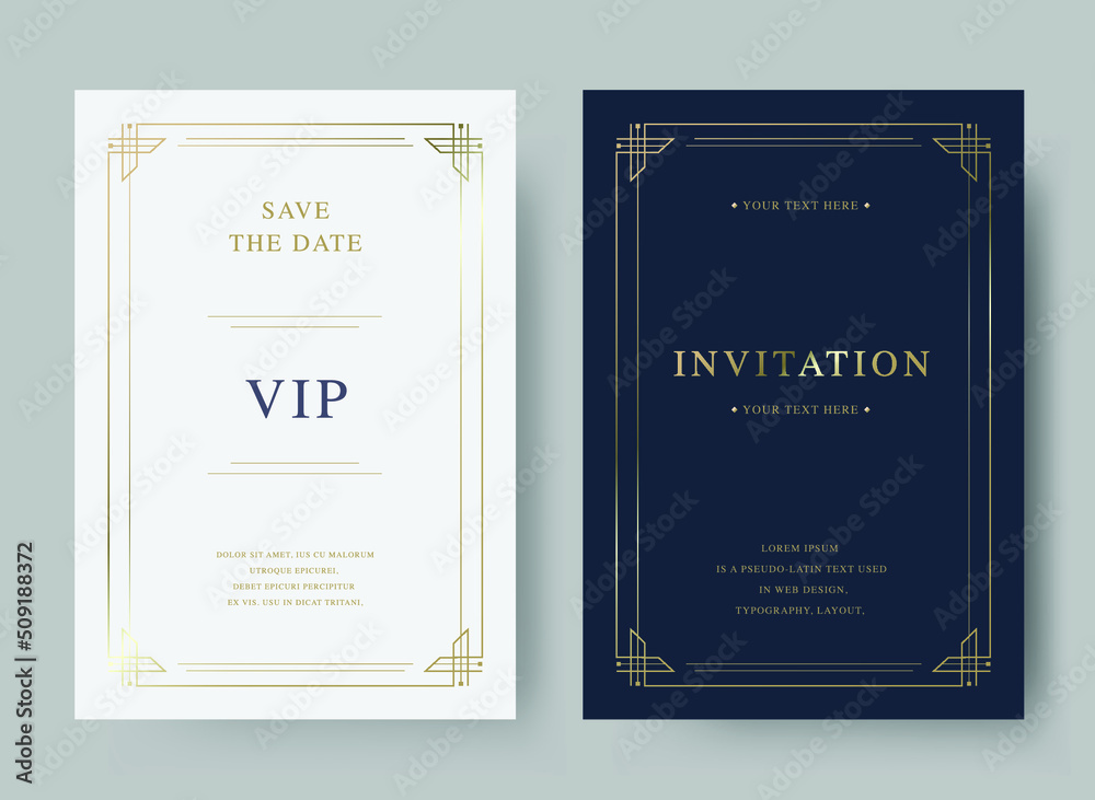 Vector invitation certificate of template Stock Vector | Adobe Stock