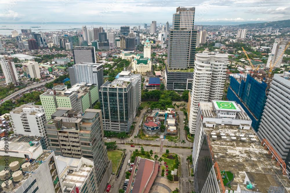 Cebu City, Philippines - View of the Metro Cebu skyline - Cebu IT Park ...