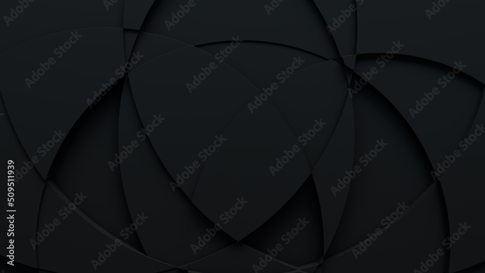 Black, Tech Background with a Geometric 3D Structure. Dark, Minimal ...
