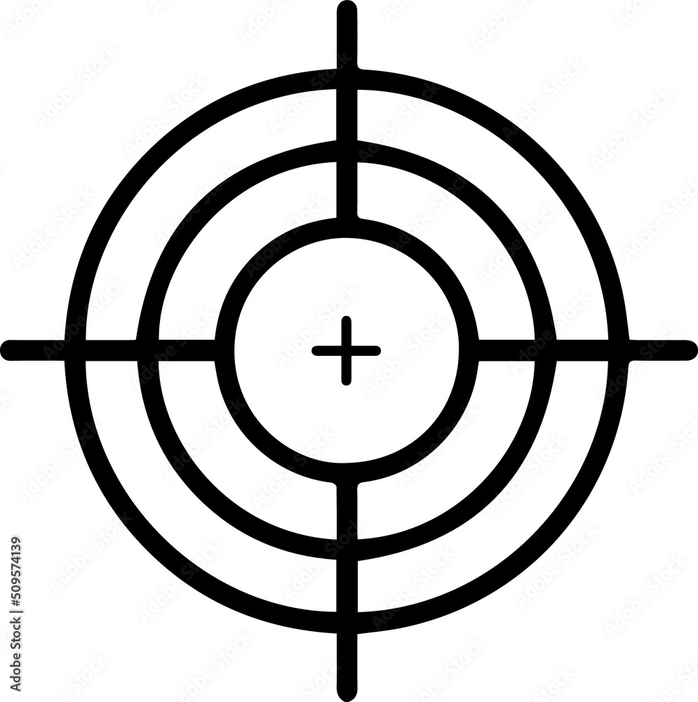 aim icon in trendy icon. crosshair and sight symbol. Sniper rifle aim ...