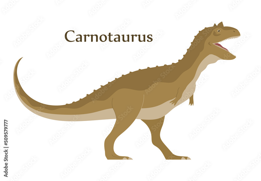Ancient scary pangolin carnotaurus. Predatory dinosaur hunter of the ...