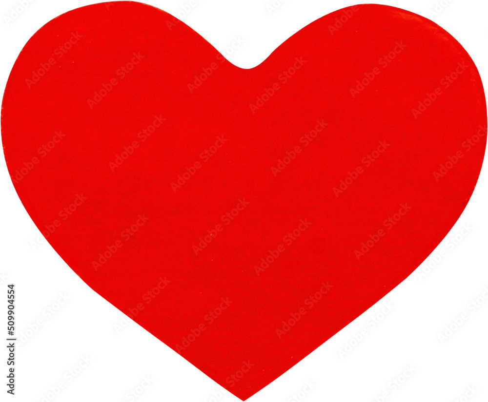 red heart shape sticker isolated Stock Photo | Adobe Stock