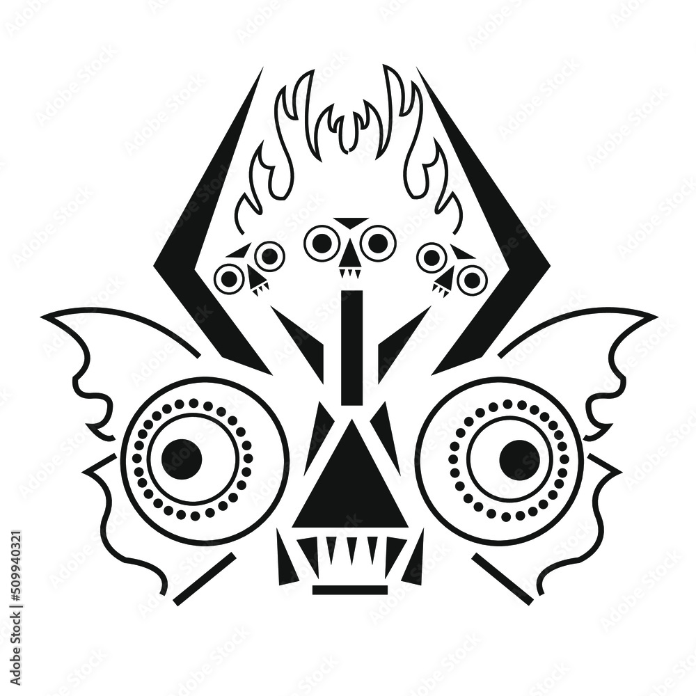 Mascara diablada Stock Vector | Adobe Stock