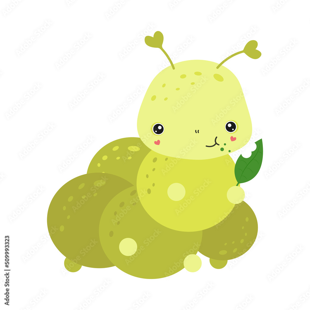 Caterpillar Clipart in Cute Cartoon Style Beautiful Clip Art ...