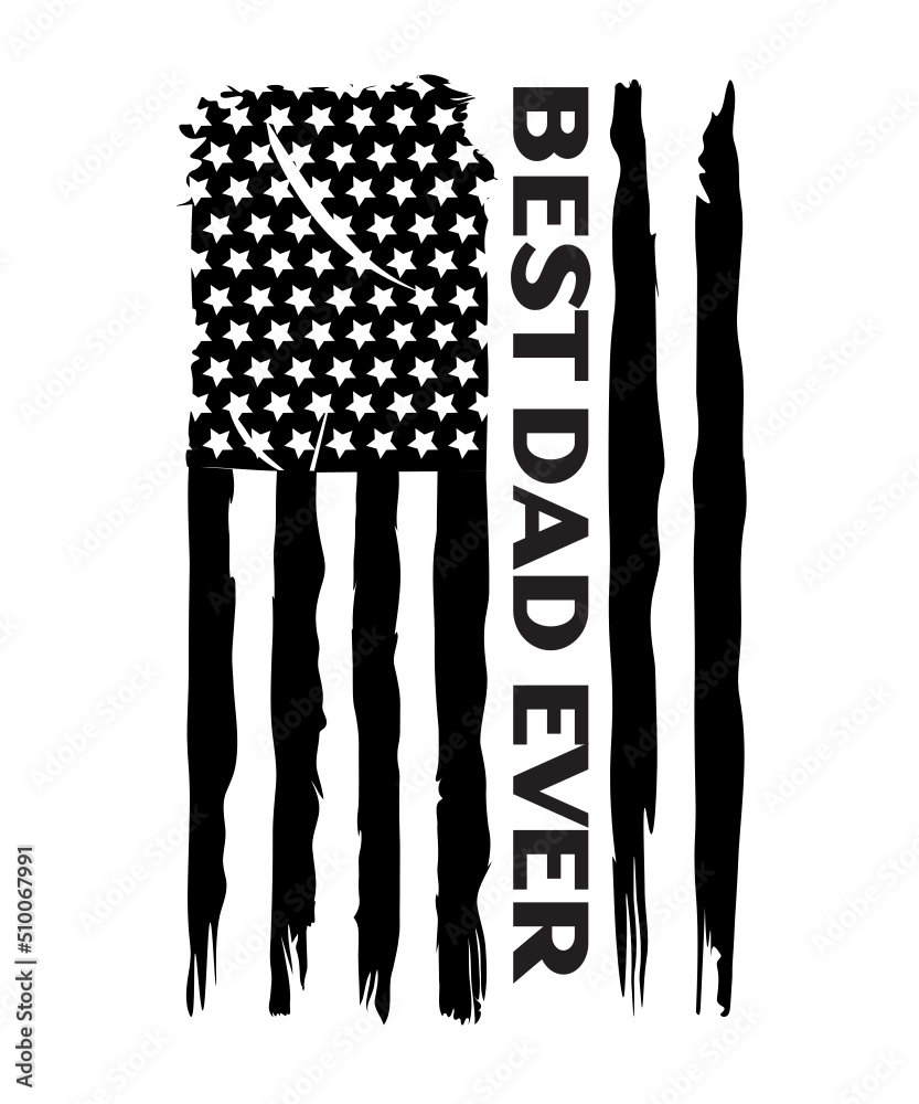 Стоковое векторное изображение «best dad ever flag svg, best dad ever ...