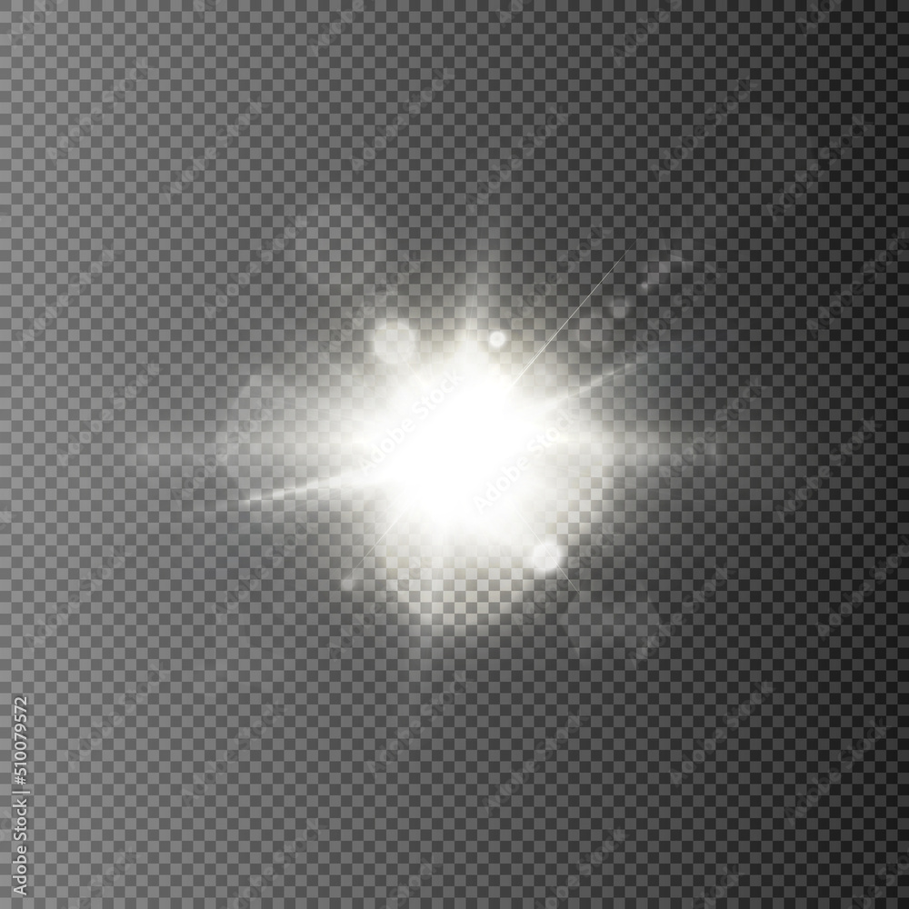 Light burst starlight png. Light sunlight. Shimmering highlights on a ...