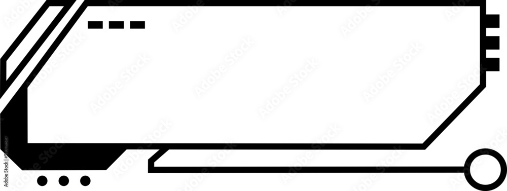 Modern Futuristic Interface Overlay Stock Vector | Adobe Stock