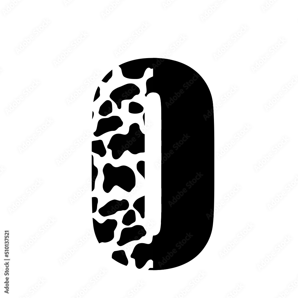 cow print font svg, cow pattern half print font letters alphabet svg ...