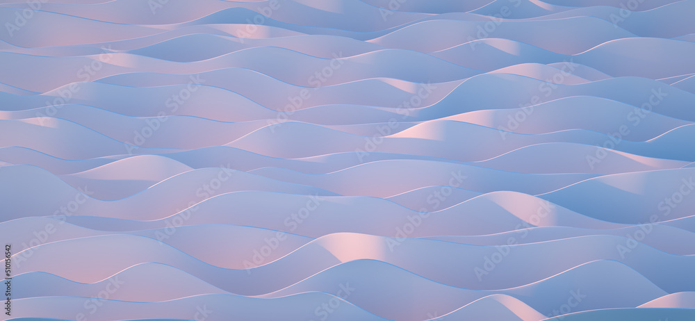 Abstract wallpaper made of 3D Undulating lines. Stock Photo | Adobe Stock