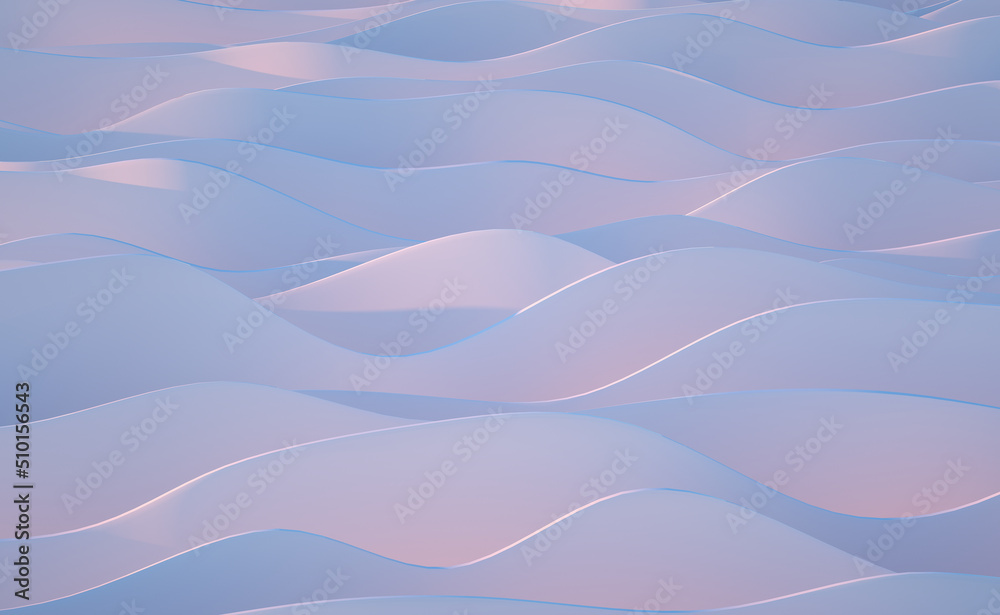 Abstract wallpaper made of 3D Undulating lines. Stock Photo | Adobe Stock