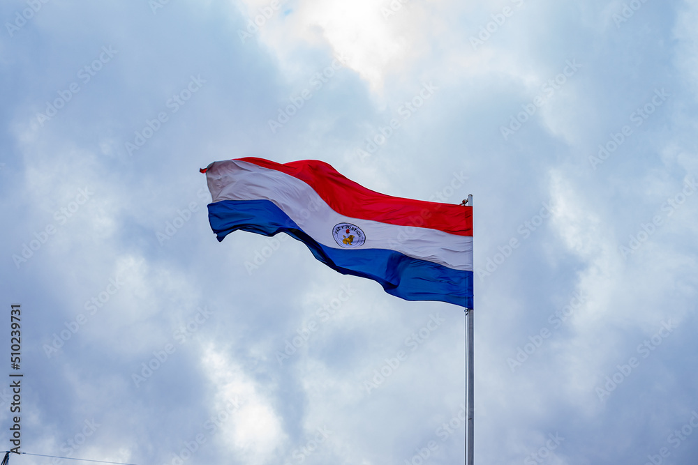 Imagen de Bandera Paraguaya Stock Photo | Adobe Stock