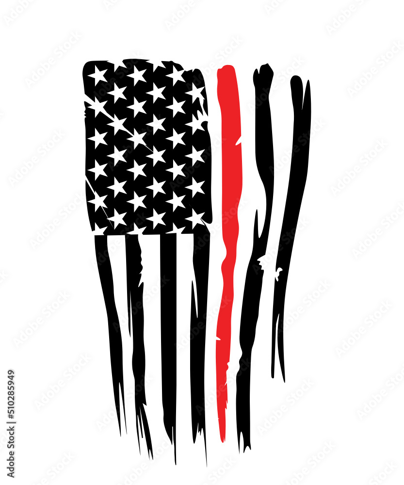 Стоковое векторное изображение «firefighter svg, firefighter flag svg ...