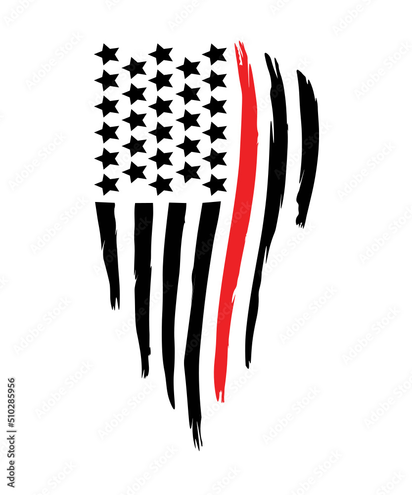 Image vectorielle Stock firefighter svg, firefighter flag svg, fireman ...