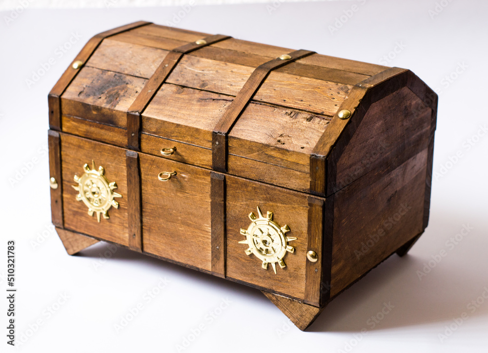 baúl, tesoro, piratas, caja de madera, madera, rustico, tesoro de ...