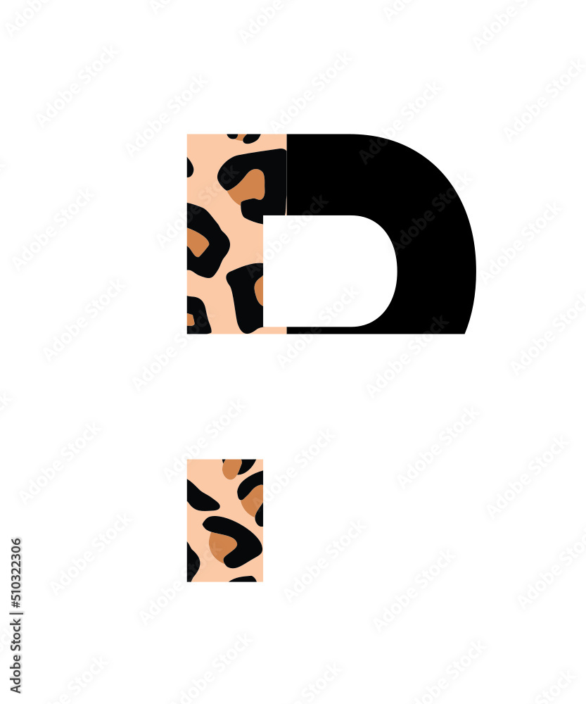 half Leopard font svg, Leopard cheetah half print font letters alphabet ...