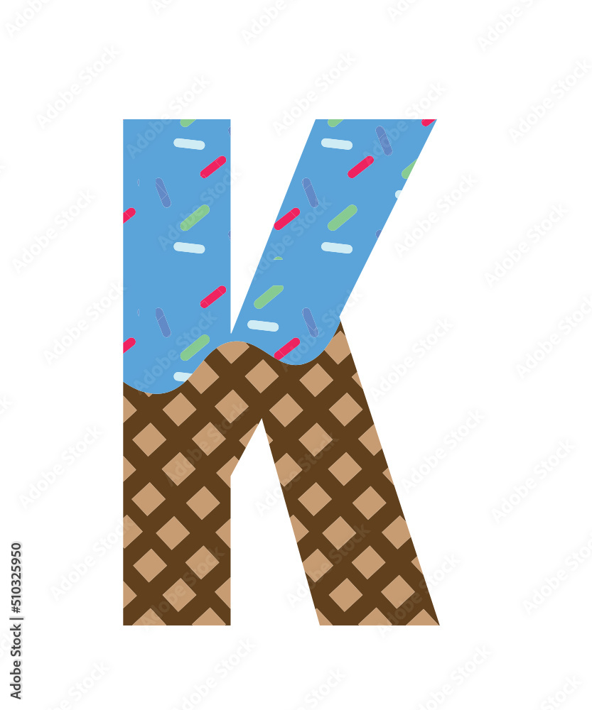 Vektor ice cream alphabet svg, summer alphabet letters font ice cream ...