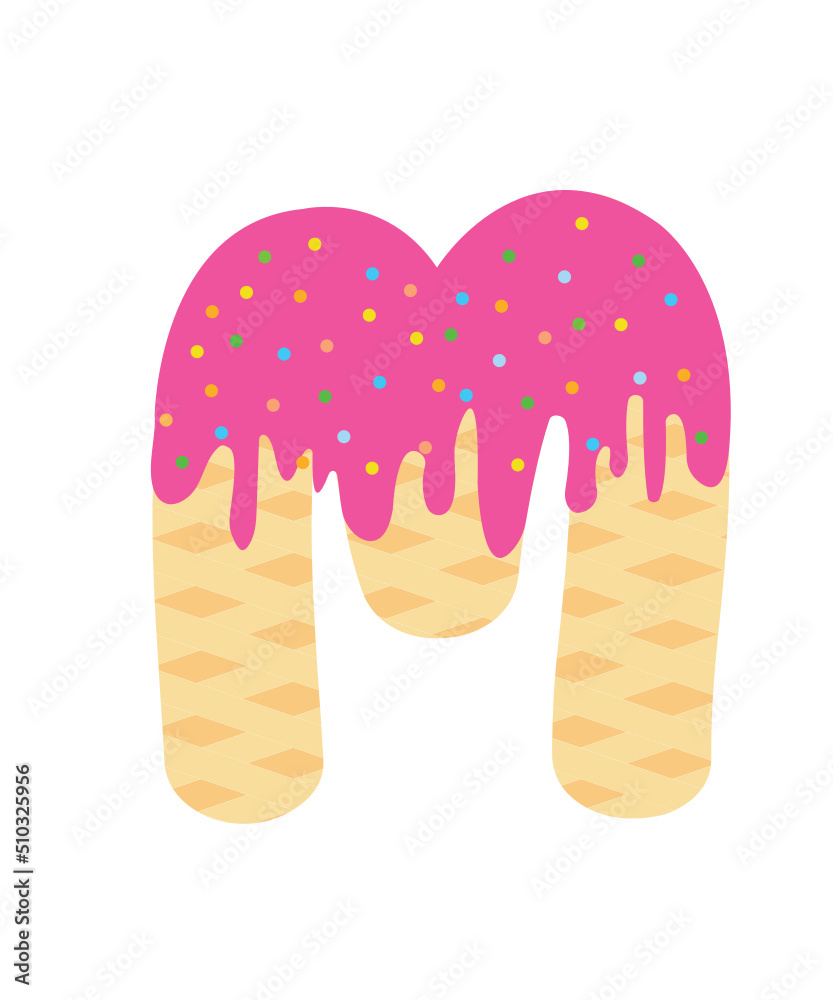 ice cream alphabet svg, summer alphabet letters font ice cream svg, Ice ...