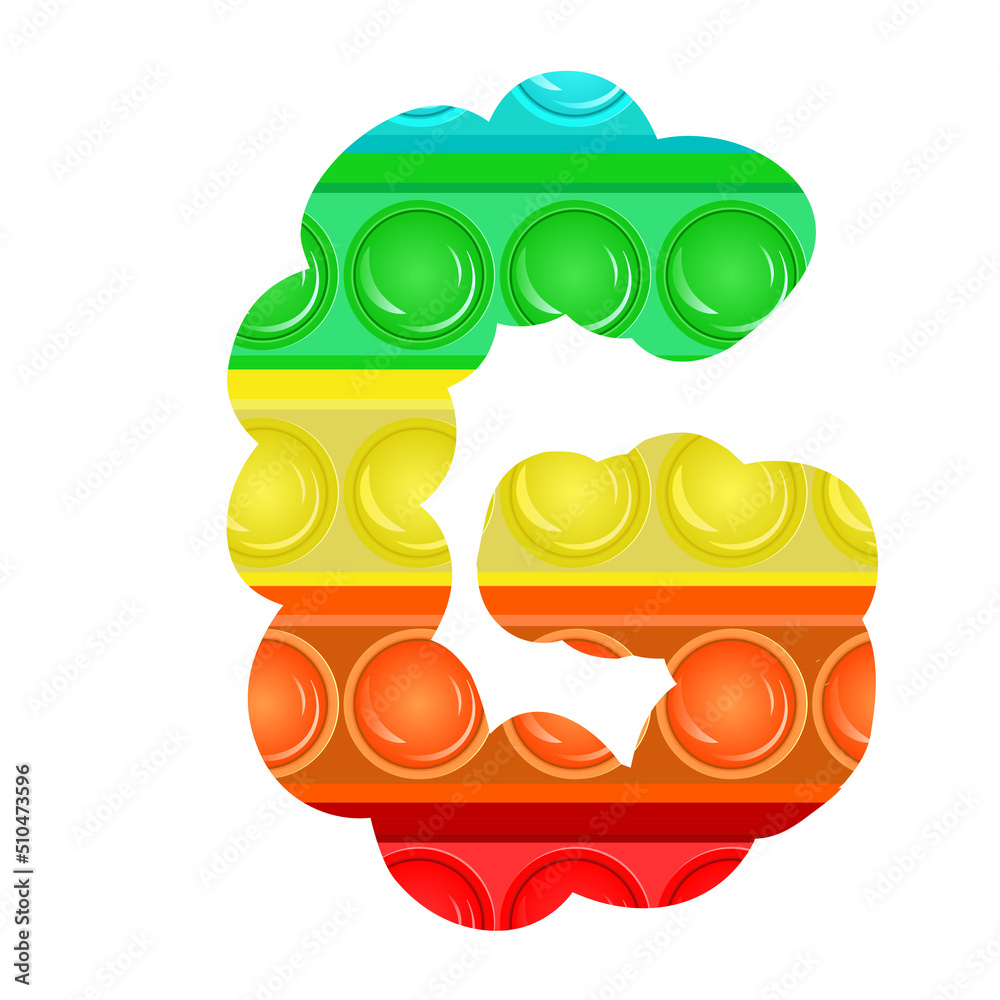 alphabet letters and numbers pop it png, Pop It Digital Clipart, Pop It ...