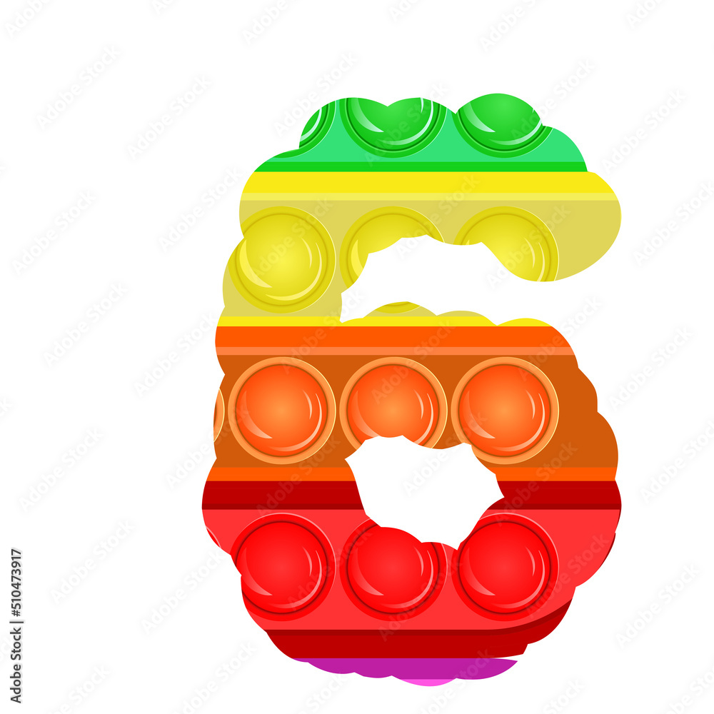 Ilustración de Stock alphabet letters and numbers pop it png, Pop It ...