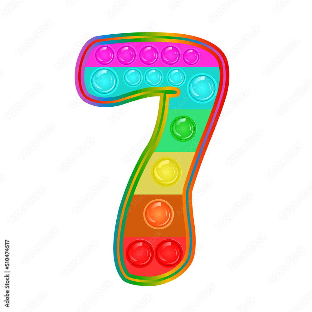 Ilustración de Stock alphabet letters and numbers pop it png, Pop It ...