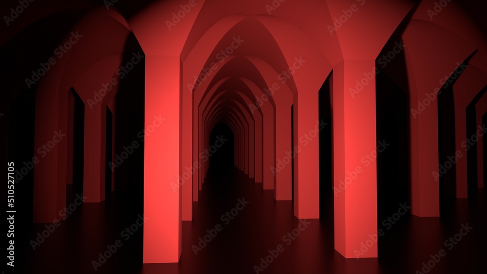 surreal and scary place, 3d representation of backrooms from an ...