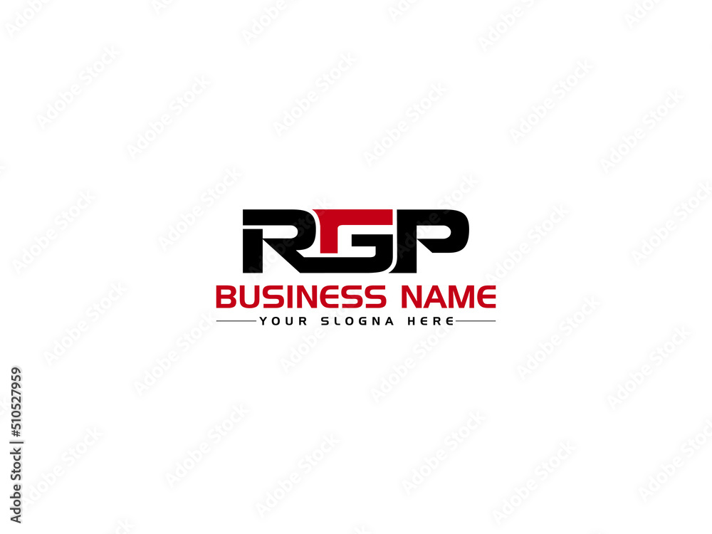 Monogram RGP Logo Icon, Letter RG Logo Image Vector For A Simple Brand ...