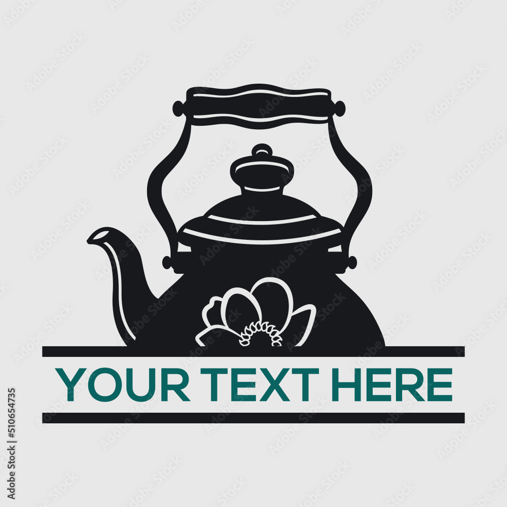 Kettle Split Monogram | Kettle Svg | Teapot Svg | Teatime Svg | Tea ...