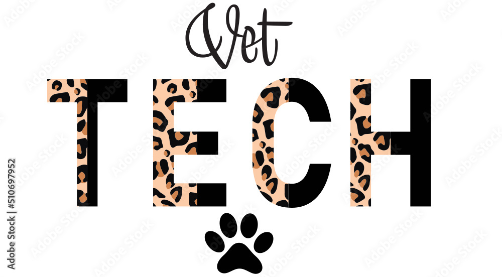 vet tech svg png, leopard Vet Tech svg, Technician, Veterinary Medicine ...