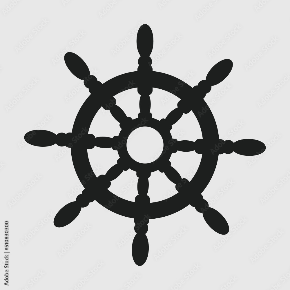 Ship Wheel Silhouette SVG Bundle Cut File, Ship Steering Wheel Svg ...