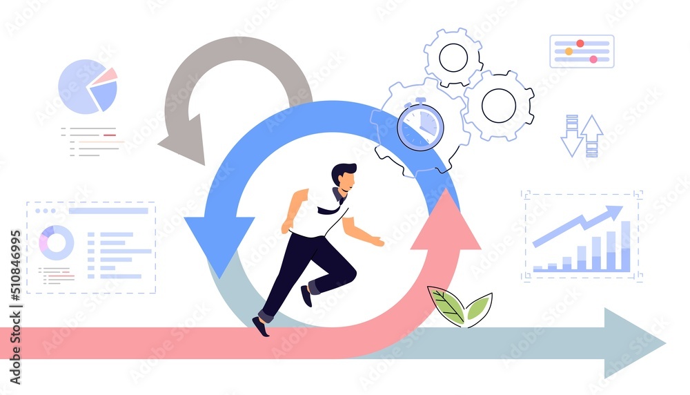 Vector de Stock Agile development decisions methodology business ...