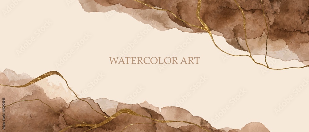Image vectorielle Stock Elegant marble, stone texture. Watercolor, ink ...