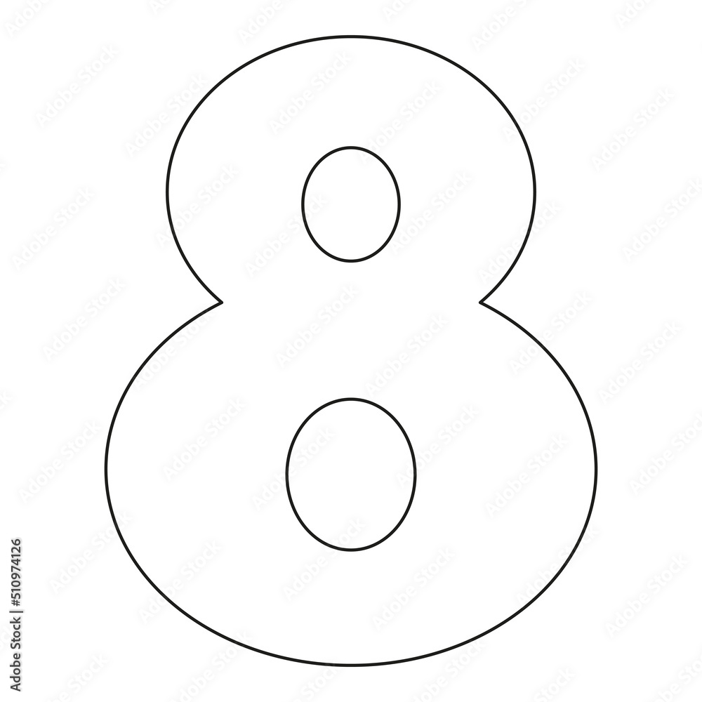 Arabic numerals coloring book for kids. Hand Drawn Arabic Figures From ...