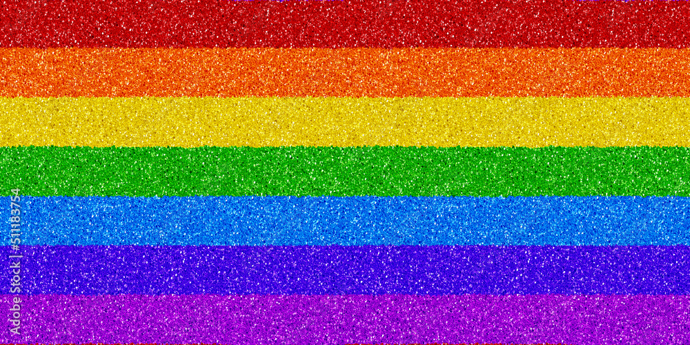 Seamless Colorful Glitter Rainbow Background Texture. Multicolored gradient spectrum pattern ...
