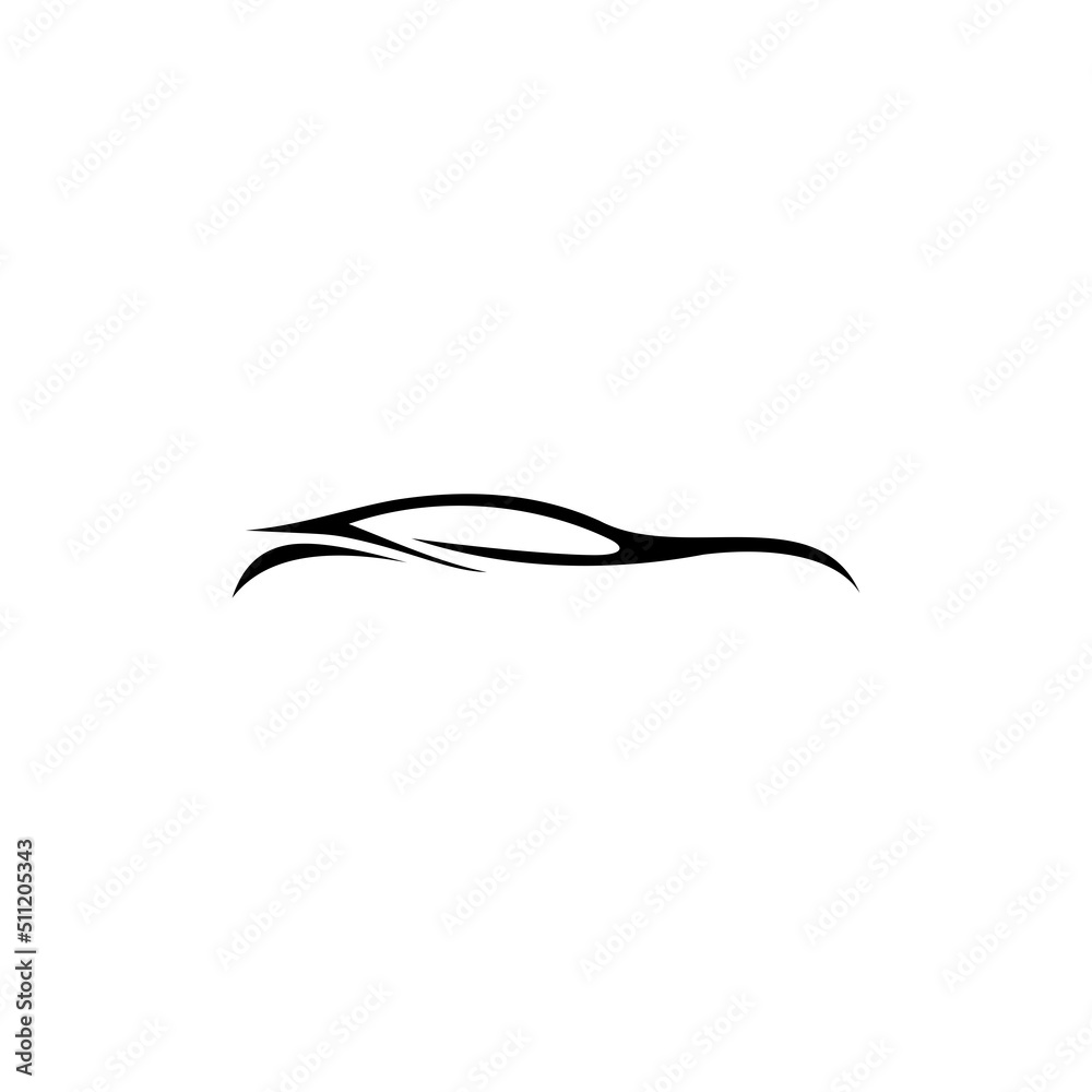 Stock-Vektorgrafik „Desain logo mobil gaya otomatis dengan konsep ...