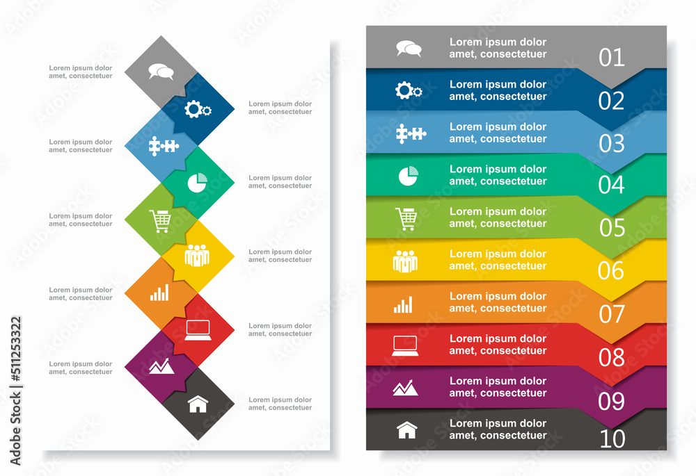 Infographic design template with place for your data. Vector illustration. Stock Vector | Adobe ...