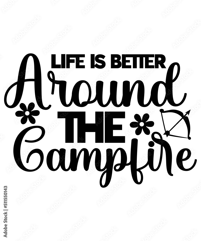 Vektor Camping Svg Bundle, Camp Life Svg, Campfire Svg, Dxf Eps Png ...