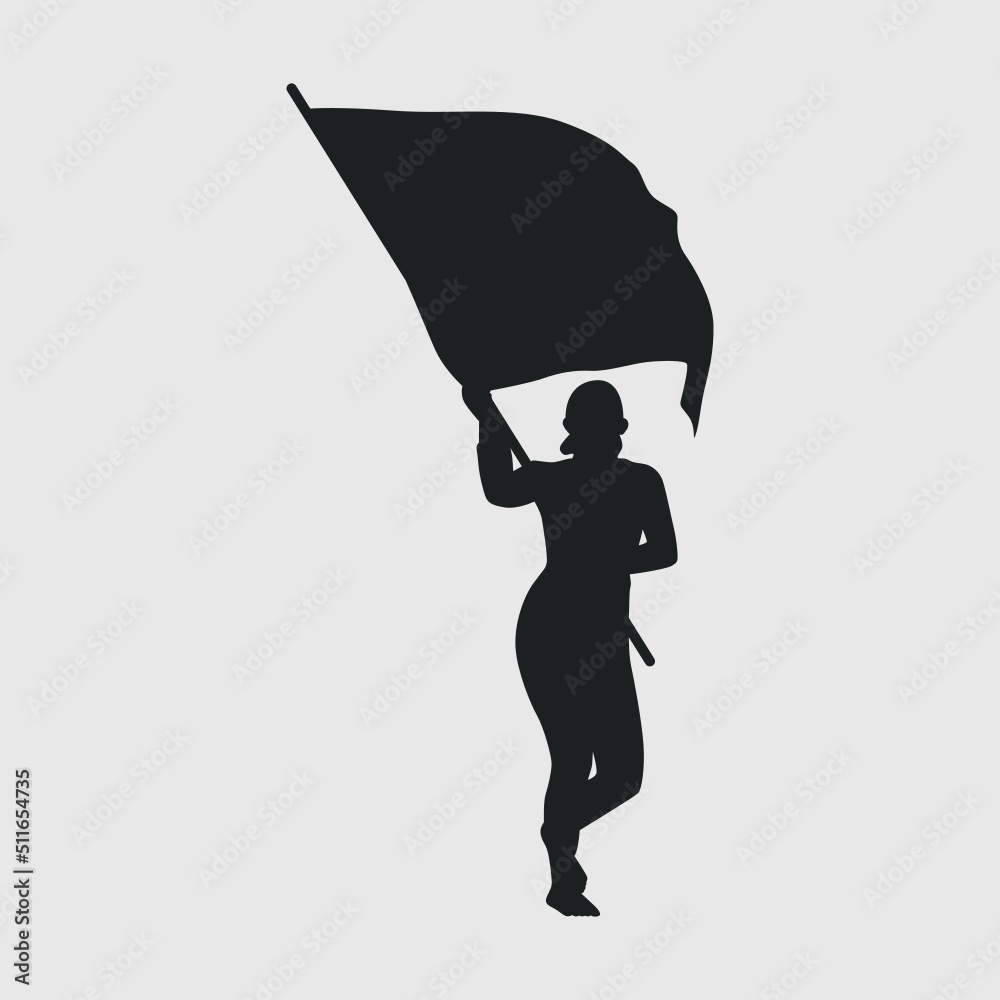 Color Guard Flags Silhouette SVG Bundle, Marching Band Svg, Female ...