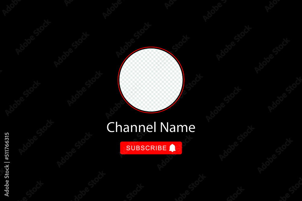 Youtube Channel Cover Wireframe. Youtube Banner For Design Your Channel ...