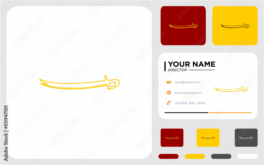 arabian sword vector logo Stock Vector | Adobe Stock