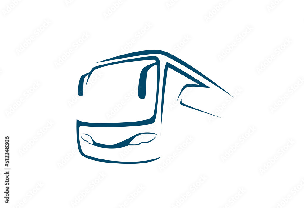 Vector de Stock logo design travel bus vector | Adobe Stock